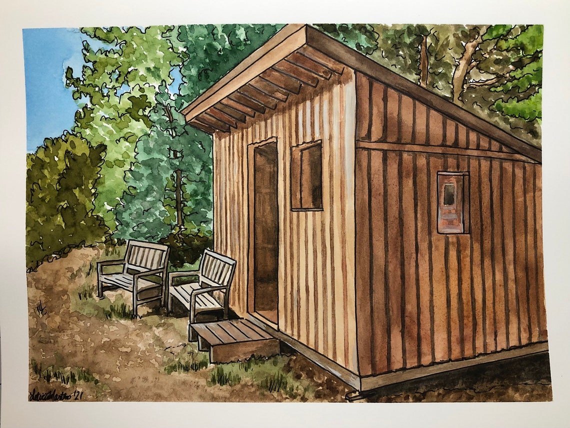 Custom Hand Painted House Portrait - Etsy