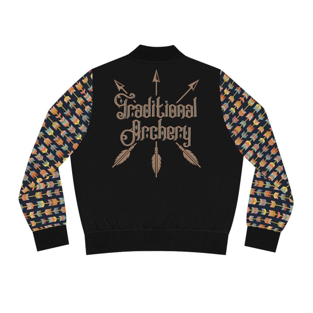 Traditional Archery Jacket, Instinctive Horseback Archer Womens Bomber ...