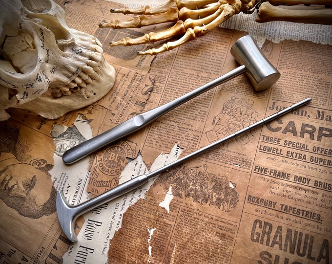 Authentic Lobotomy Orbitoclast & Hammer Surgical Medical Tools - Etsy