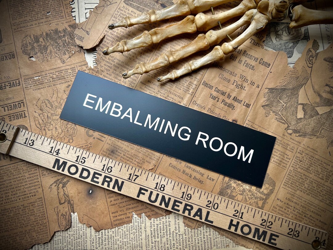 Embalming Room Sign - Etsy