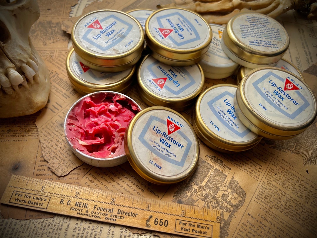Vintage Rare Lip Wax Wound Filler Undertaker Mortician Makeup Jar - Etsy