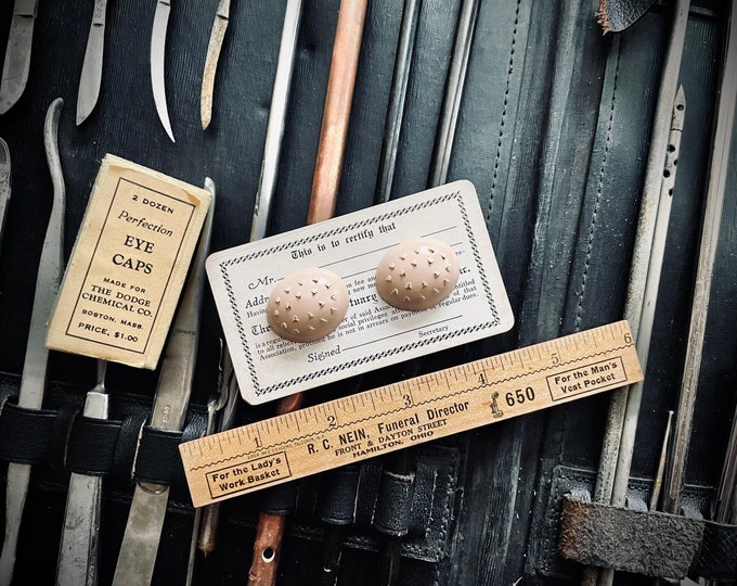 Vintage Embalming Eye Caps Opaque Etsy