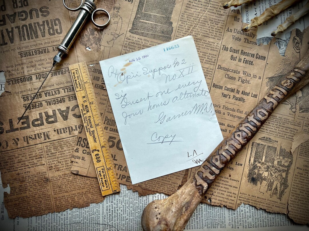 C.1903 Opiüm Suppositories Prescription - Etsy