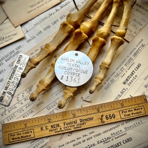 Insane Asylum Corpse Tags Morgue Coins Toe Tags - Etsy