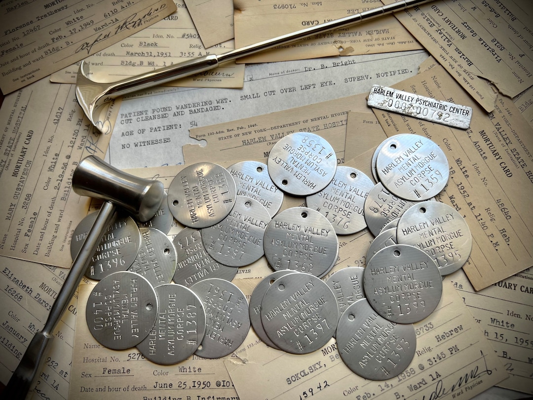 Insane Asylum Corpse Tags Morgue Coins Toe Tags - Etsy