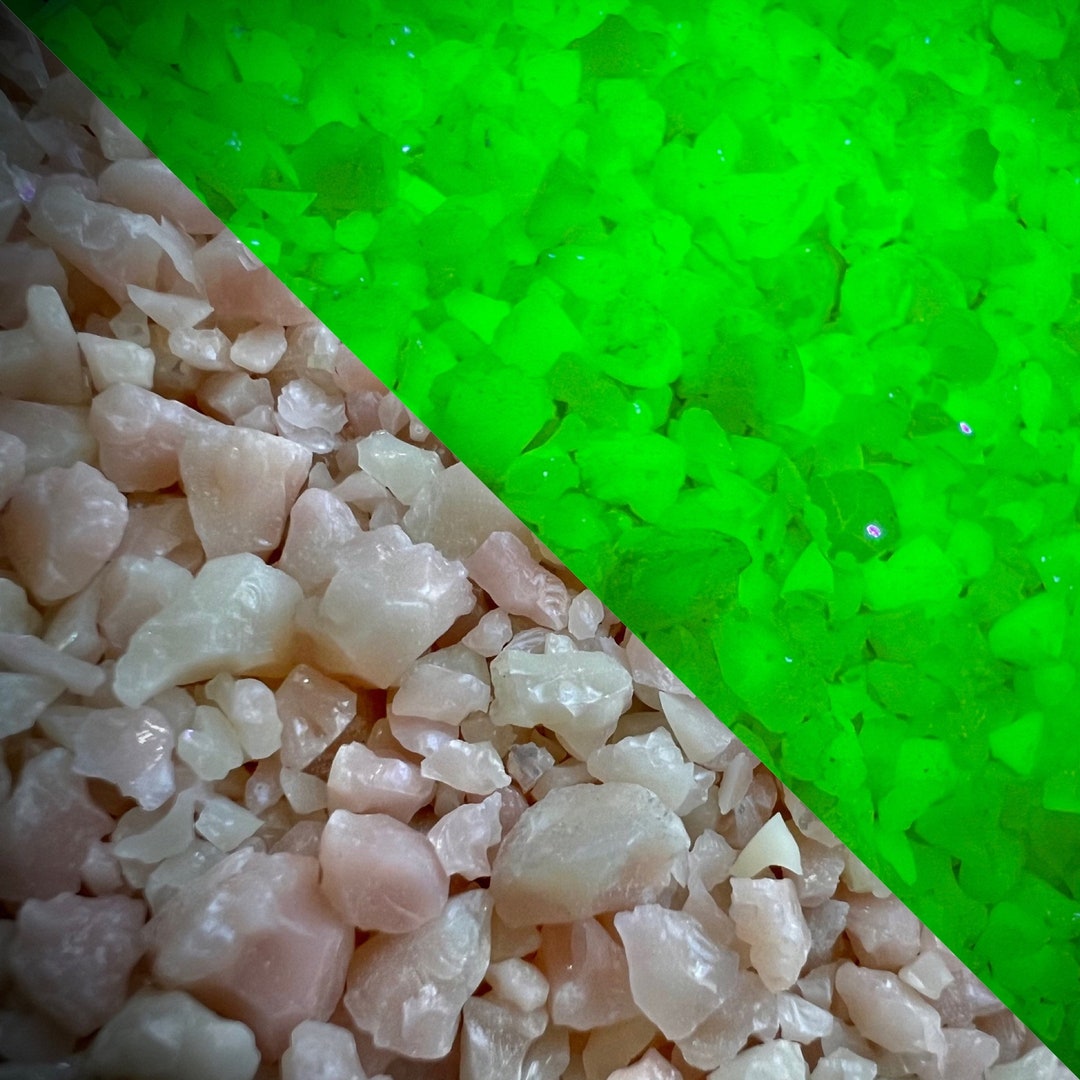 2 Crushed PINK Uranium Glass Vials - Etsy