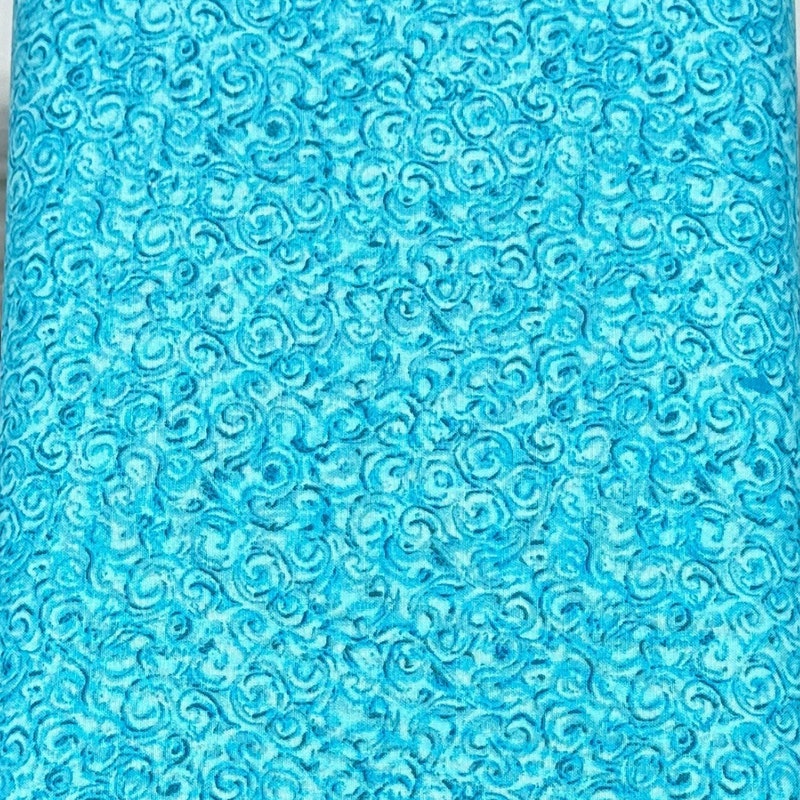 Blue Swirl Fabric - Etsy