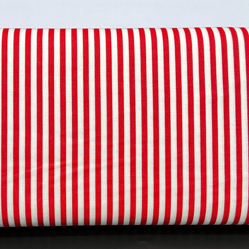 Red and White Striped Fabric - Etsy