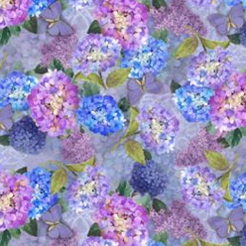 Hydrangea Fabric - Etsy
