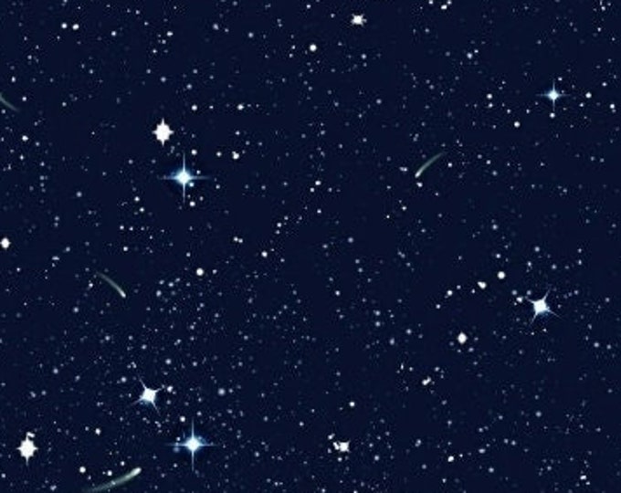 Starry Night Fabric / 100% Quilting Cotton / Twinkle Twinkle 52113D-X ...
