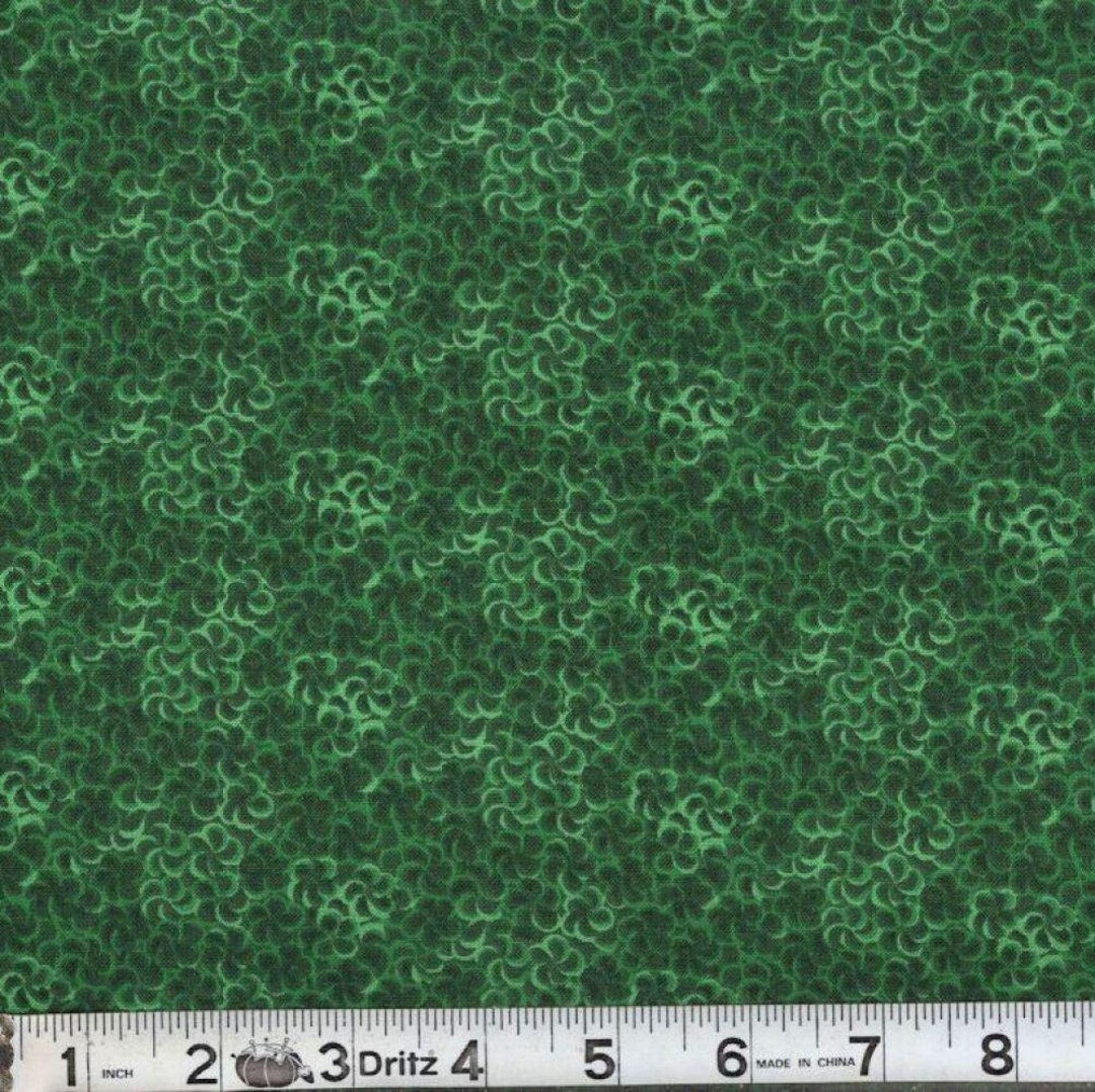 Hunter Green Fabric / 100% Cotton Fabric / Mixers Fabric Hunter ...