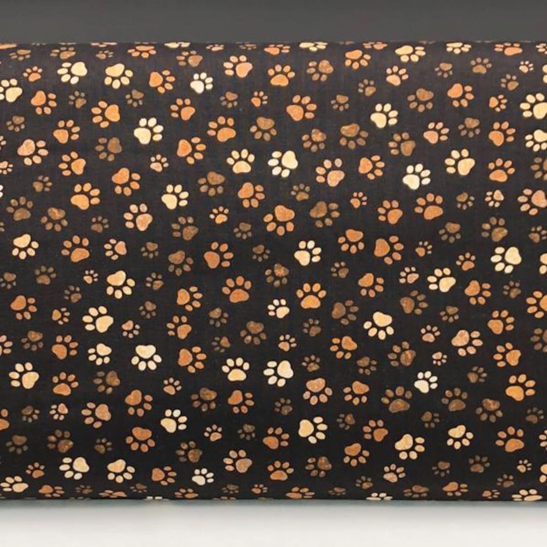 Dog Paw Print Quilting Cotton Fabric, Paw C1846, by Timeless Treasures ...