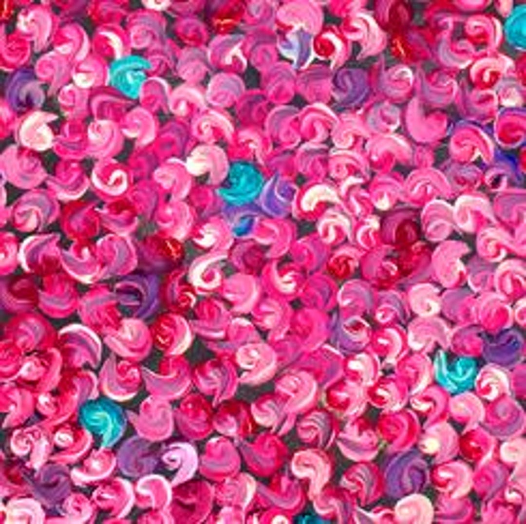 Hot Pink Confetti Quilting Cotton Fabric, 28476-P, by QT Fabrics, 44 ...