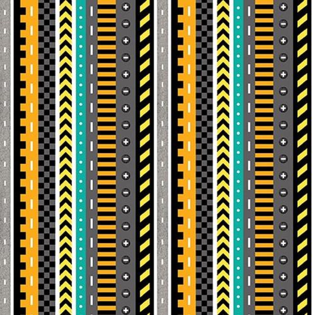 Construction Themed Fabric / 100% Quilters Cotton / Another Brick in ...