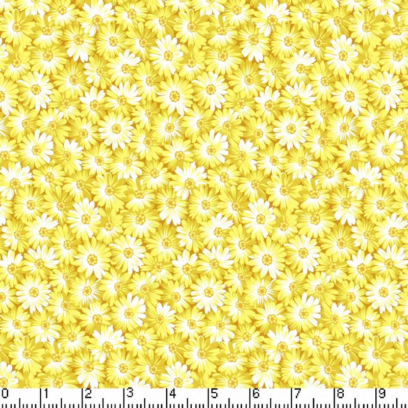 Yellow Floral Fabric - Etsy