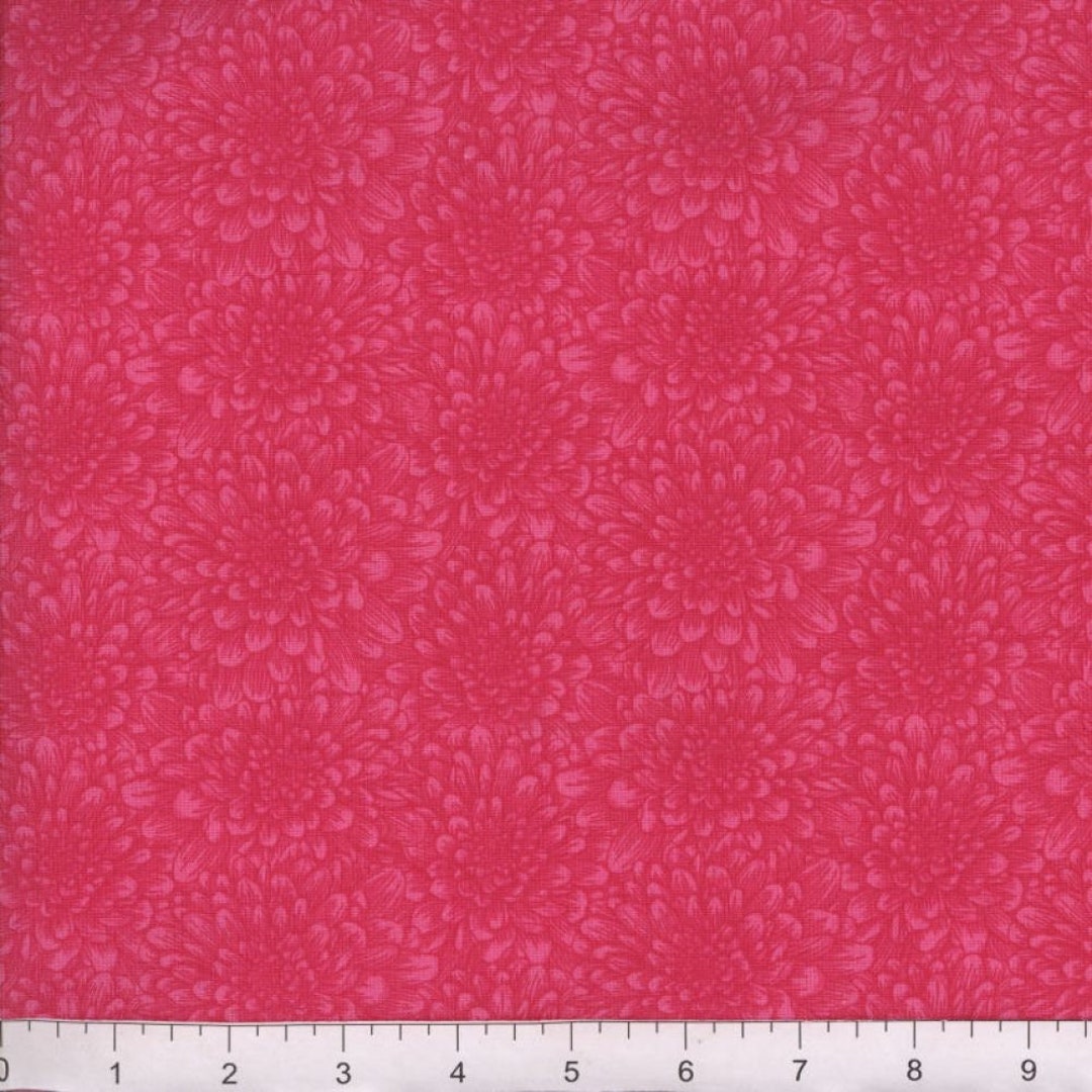 Pink Flower Burst Fabric: 100% Cotton Tonal Fabric, 44" Wide - Etsy