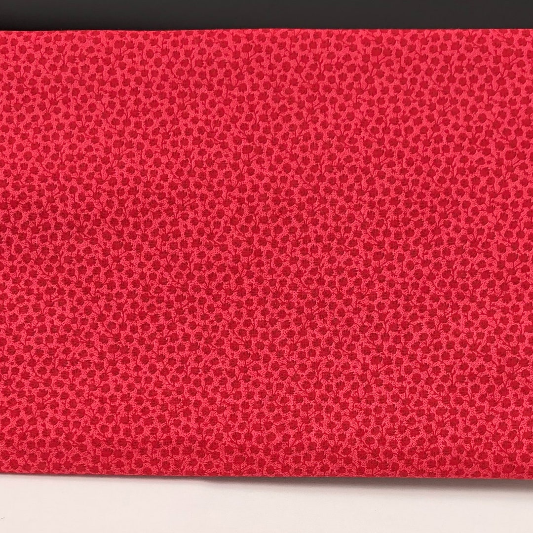 Red Tonal Fabric / 100% Cotton Fabric / Petals Tonal Red Fabric ...