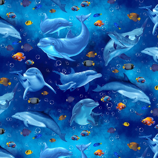 Dolphin Fabric - Etsy