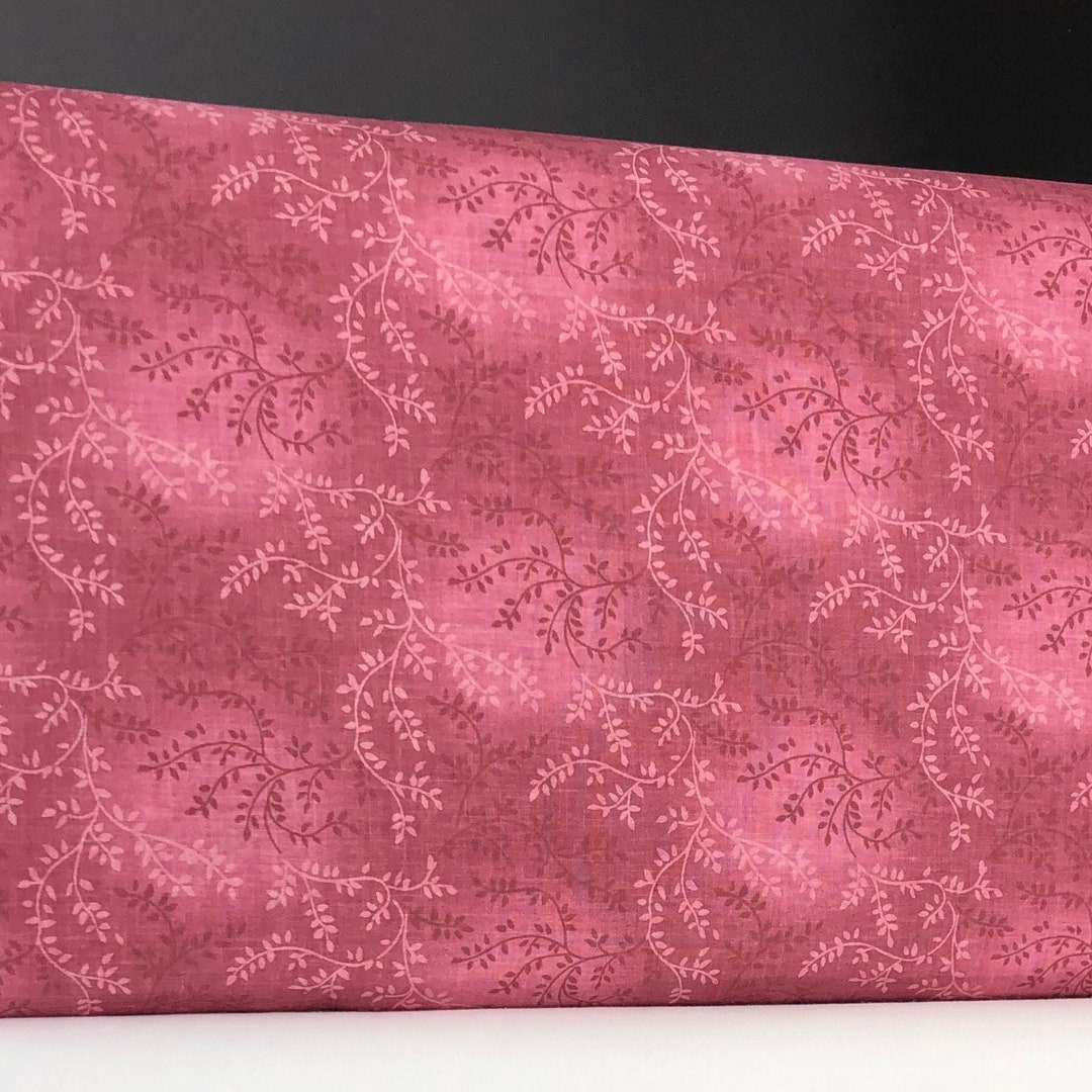 Rose Tonal Fabric / 100% Cotton Fabric / Misty Vines 167 / Fabric by ...