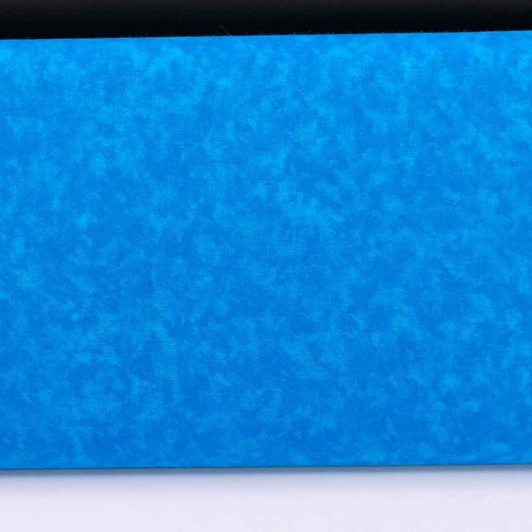 Blue Fabric / 100% Cotton Fabric / Azure Blue Blender Fabric ...