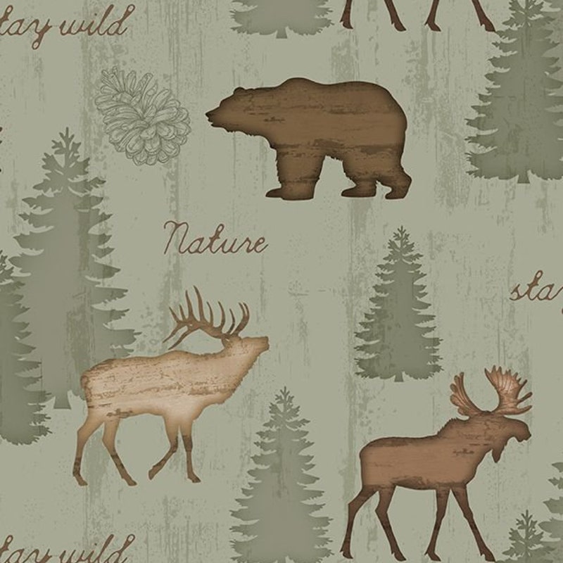 Moose Fabric - Etsy