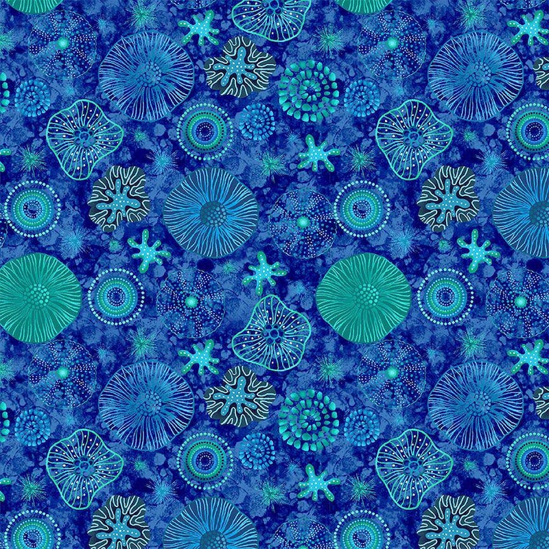 Electric Blue Fabric - Etsy