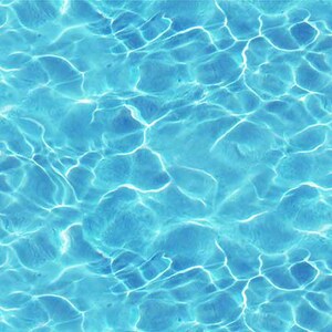 Ocean Water Fabric / 100% Quilting Cotton Fabric / Blue Ocean Water 366 ...