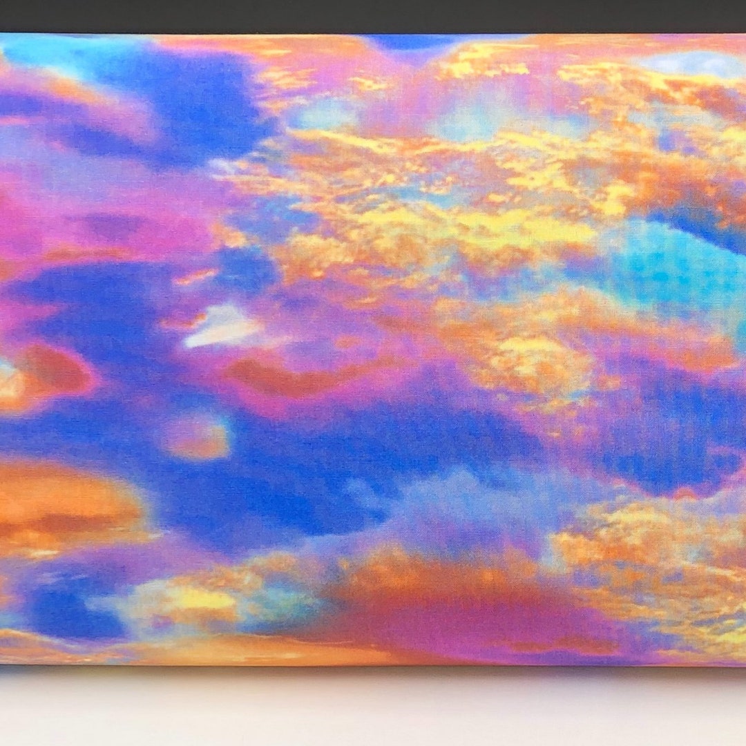 Sunset Fabric / 100% Quilter's Cotton Fabric / Rainbow Sky Fabric ...