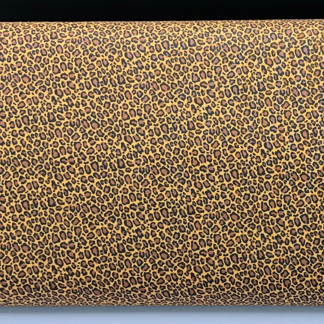 Leopard Print Fabric / 100% Cotton Fabric / Leopard Print Small 08 ...