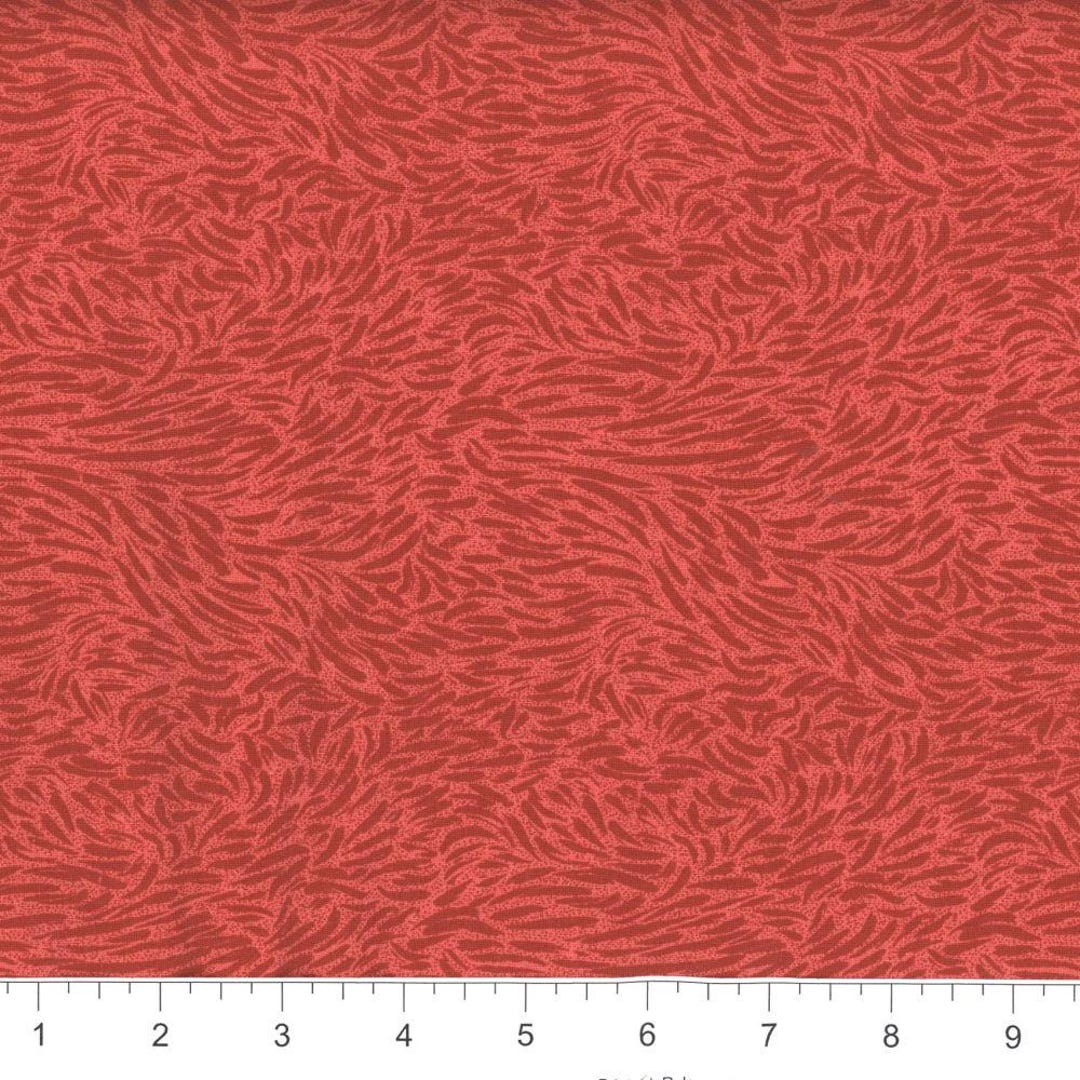 Red Strokes Tonal Cotton Fabric, Red Blender Material, Strokes ...