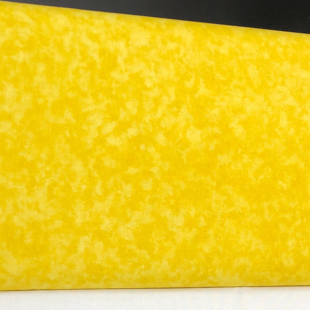 Yellow Tonal Fabric / 100% Cotton Fabric / Yellow Blender Fabric ...