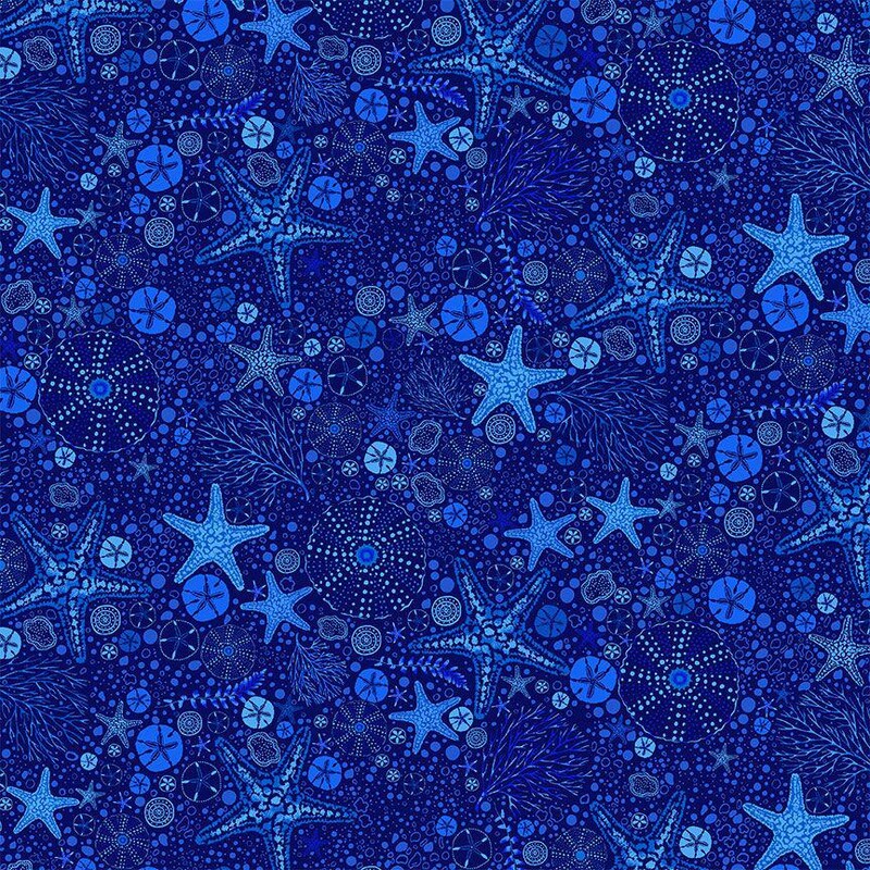 Starfish Batik Navy - Etsy