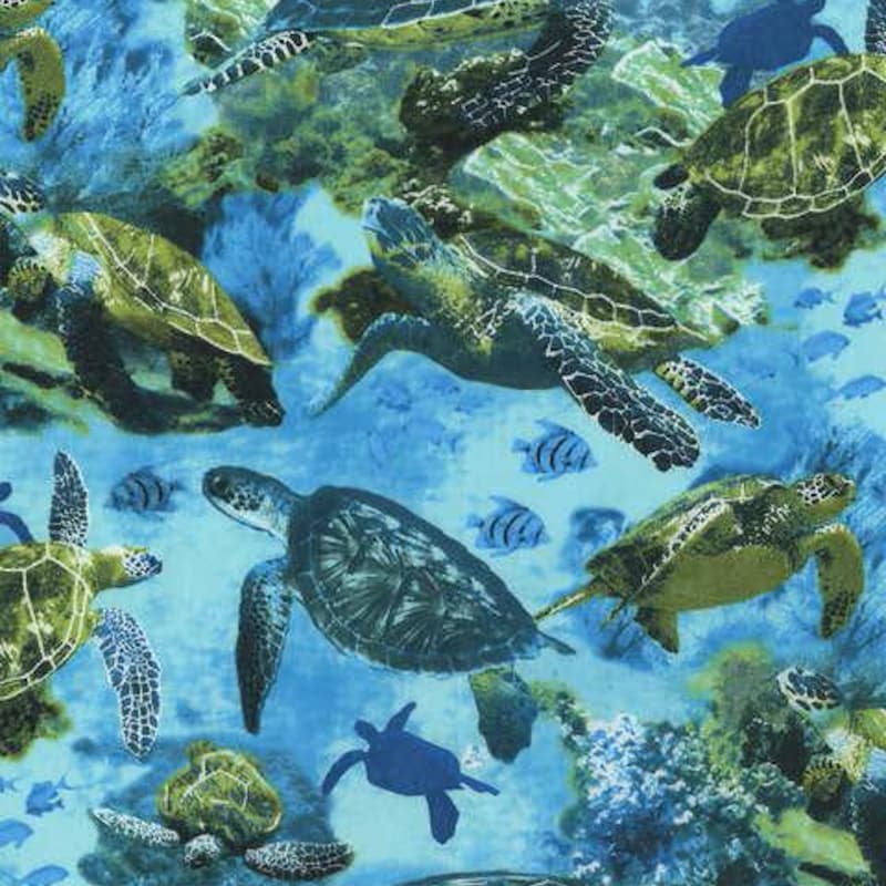 Sea Turtles Fabric - Etsy
