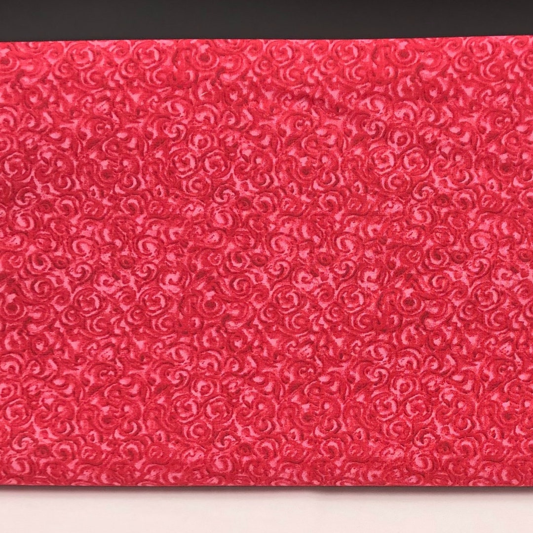 Red Tonal Fabric / 100% Cotton Fabric / Twister Swirls Fabric Red ...