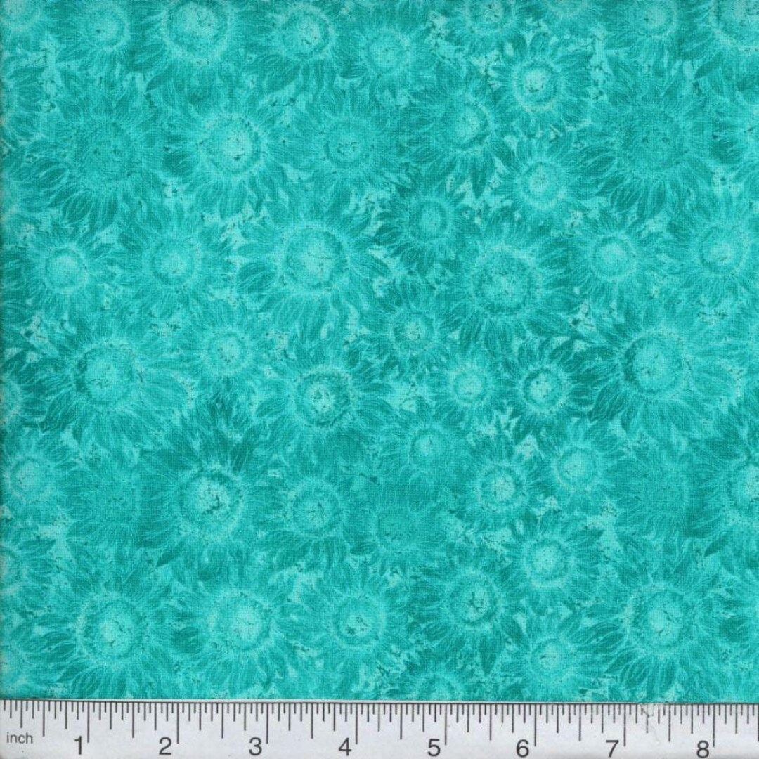Caribbean Sunflower Tonal 100% Cotton Fabric by MDG, 44" Wide - Etsy