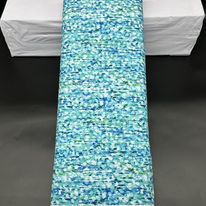 Teal Print Fabric / 100% Quilter Cotton Fabric / Solace 4921 Teal / by ...