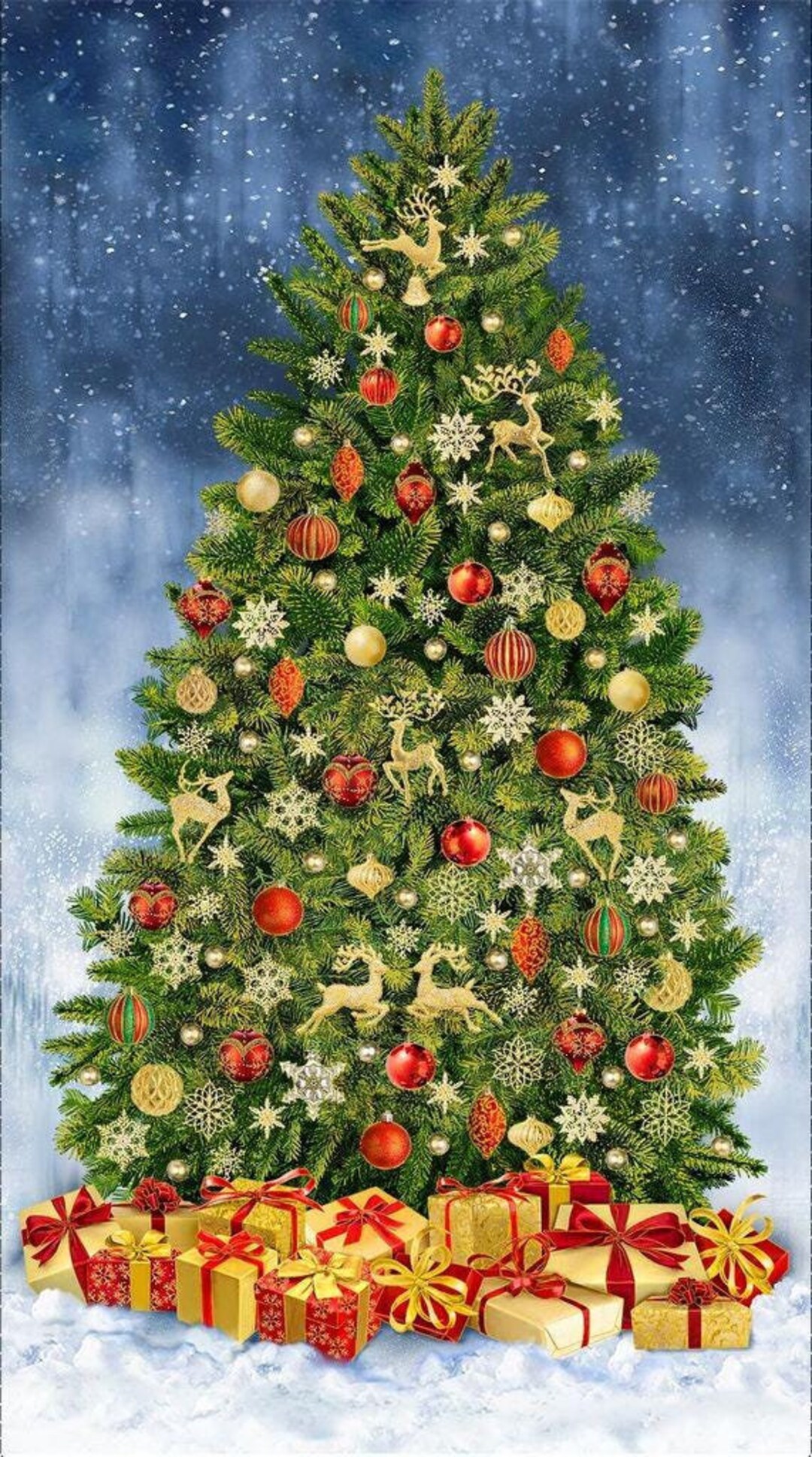 Christmas Tree Fabric Panel, Quilting Cotton, CM 2676, by Timeless ...