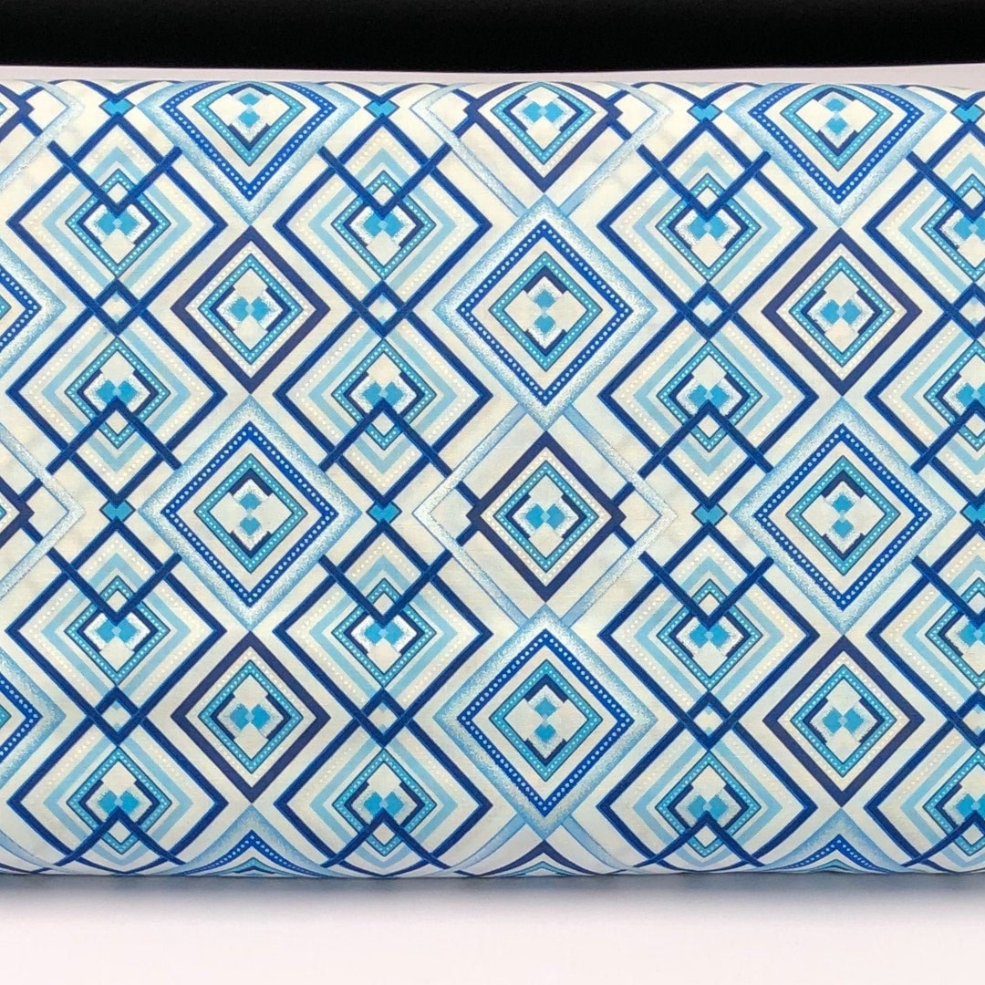 Diamond Fabric / 100% Cotton Fabric / Blue Brilliance / Shimmer ...