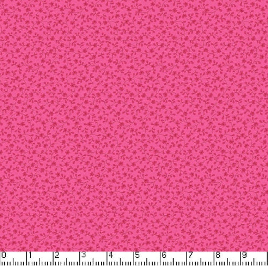 Pink Fabric / 100% Cotton Fabric / Tangled Tonal Flamingo Pink Fabric ...