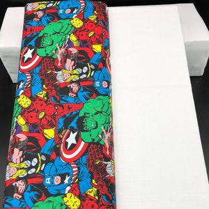 Marvel Comics Fabric / 100% Cotton Fabric / Comic Pack / LARGE Print ...
