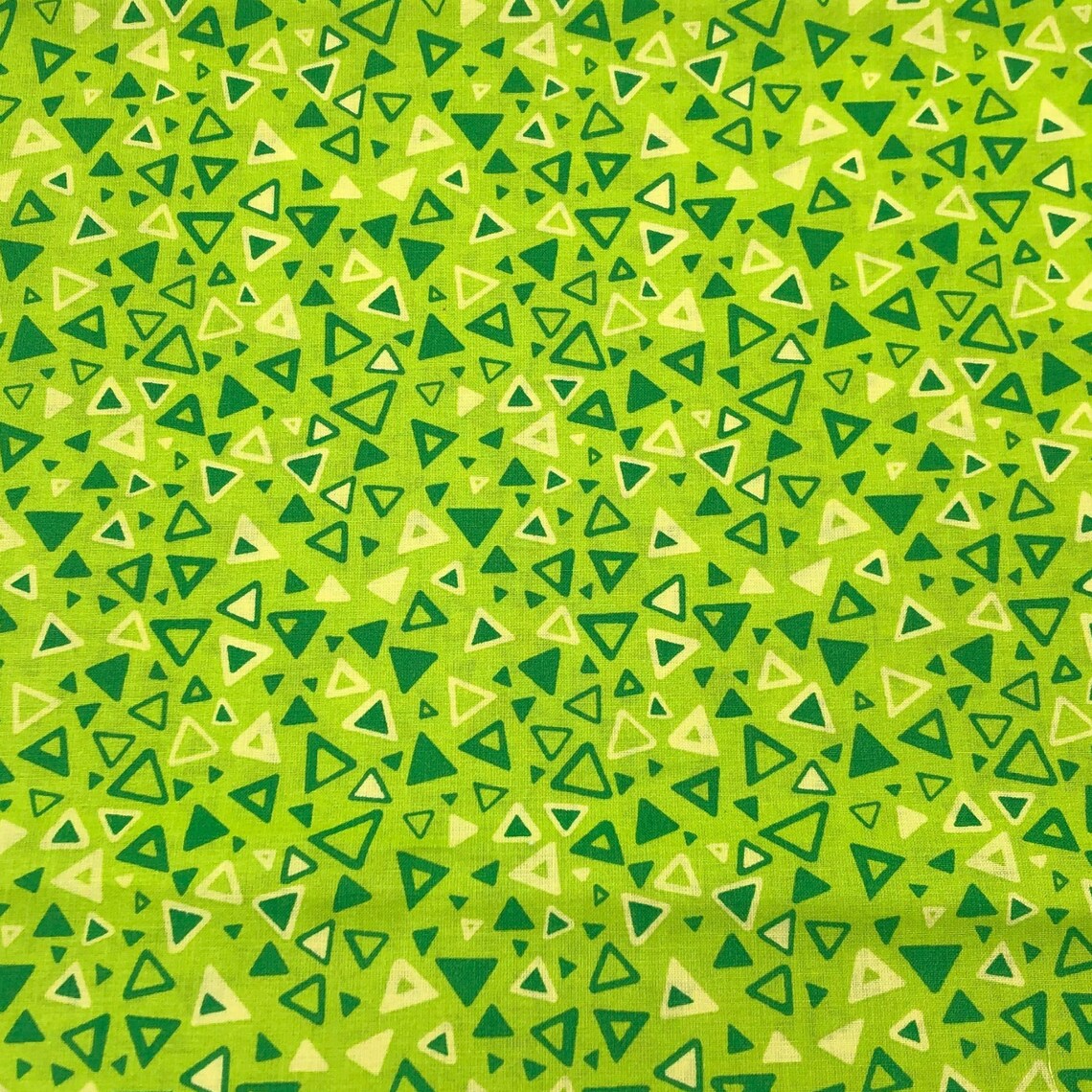 Green Fabric / 100% Cotton Fabric / Green Print Fabric / | Etsy
