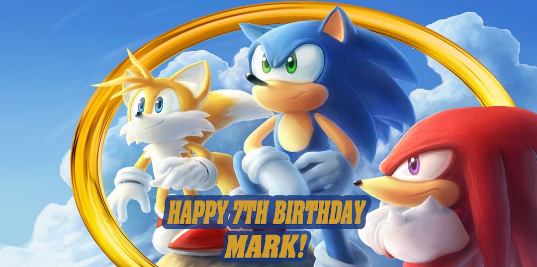 Sonic, Shadow and Tails Banner, Sonic, Shadow and Tails Personalized - Etsy