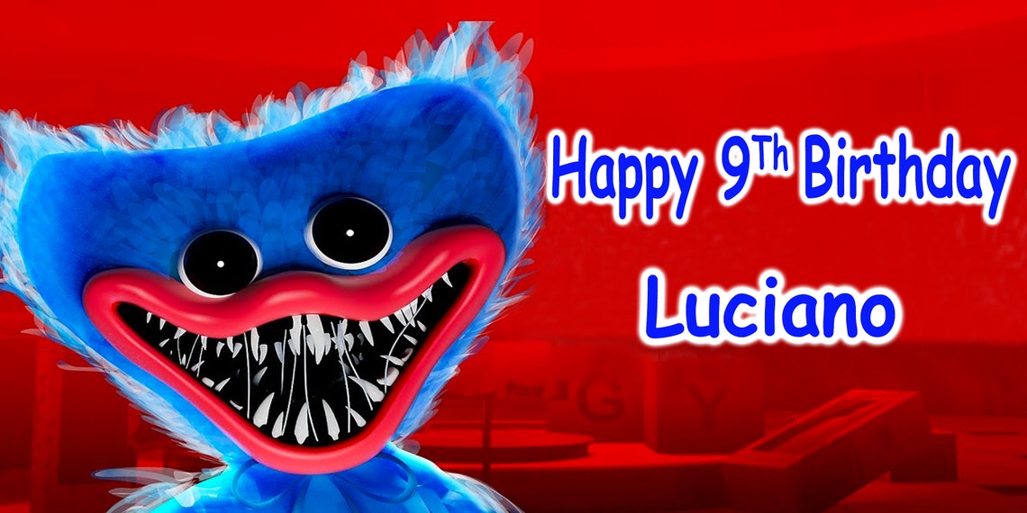 Poppy Playtime Birthday Banner Poppy Playtime Personalized - Etsy Australia