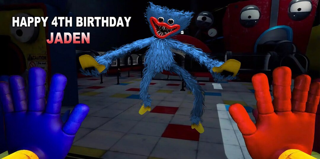 Playtime Birthday Banner, Poppy Playtime Banner, Games Banner, Poppy ...