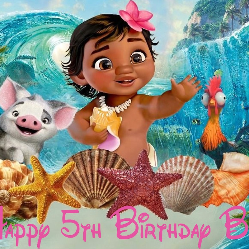 Moana Birthday Banner - Etsy