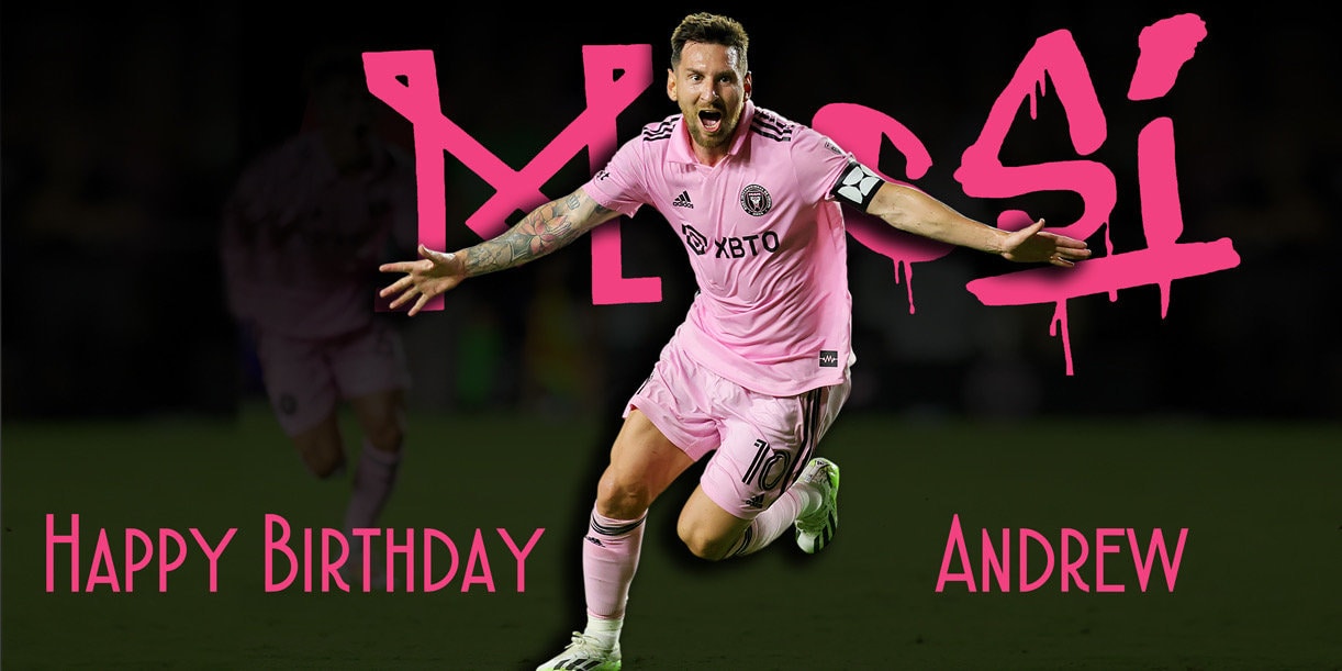 Messi Banner Messi Personalized Banner Messi Birthday - Etsy