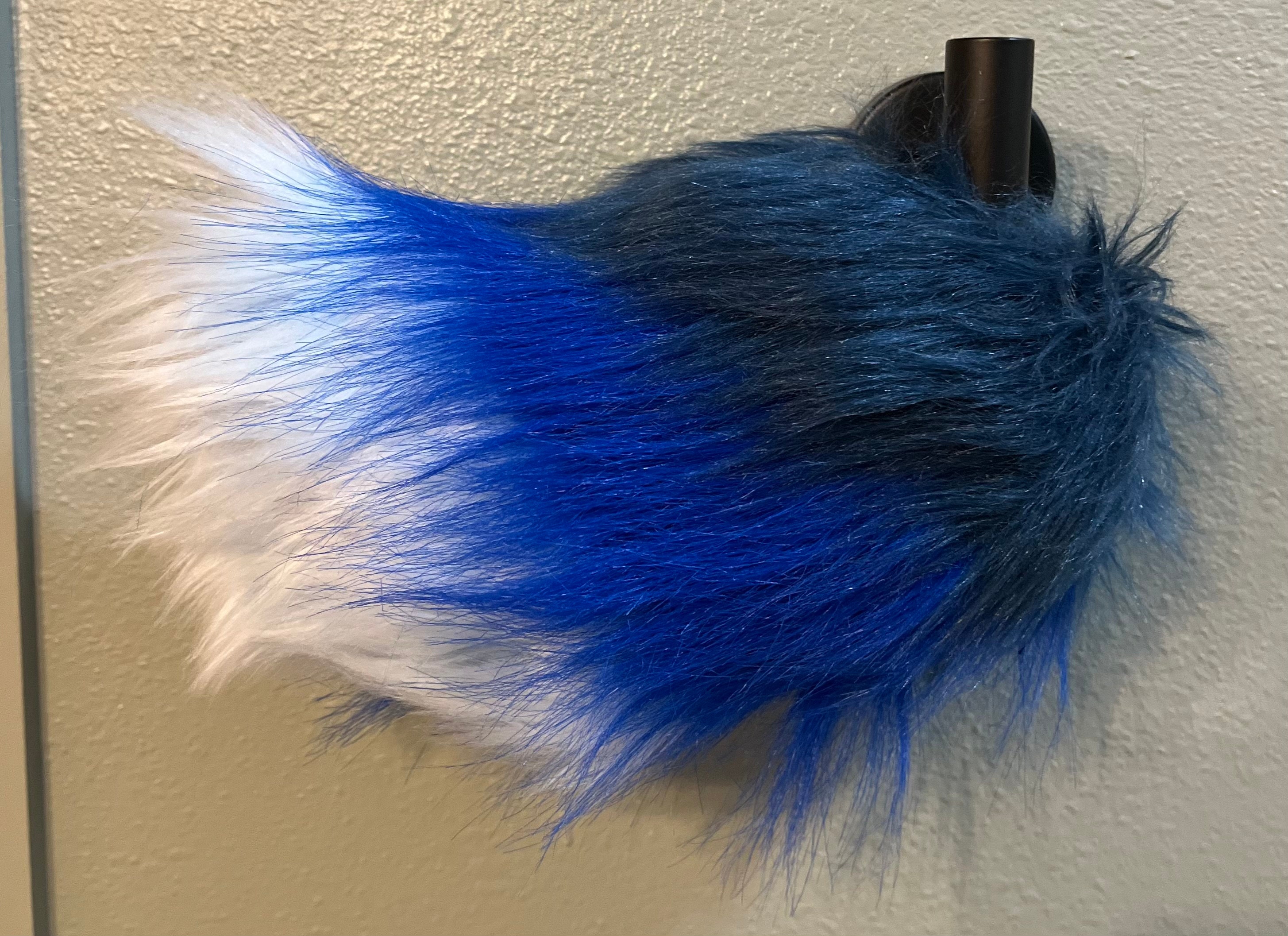 Premade Dinomask Fursuit Black White Blue Furry Mask - Etsy