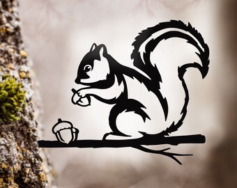 Squirrel Metal Art | Etsy