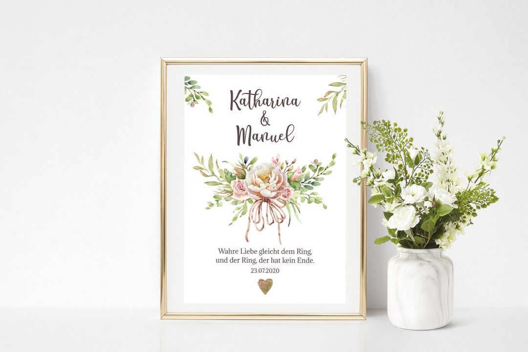 Couple Poster Wedding Poster Wedding Personalized - Etsy