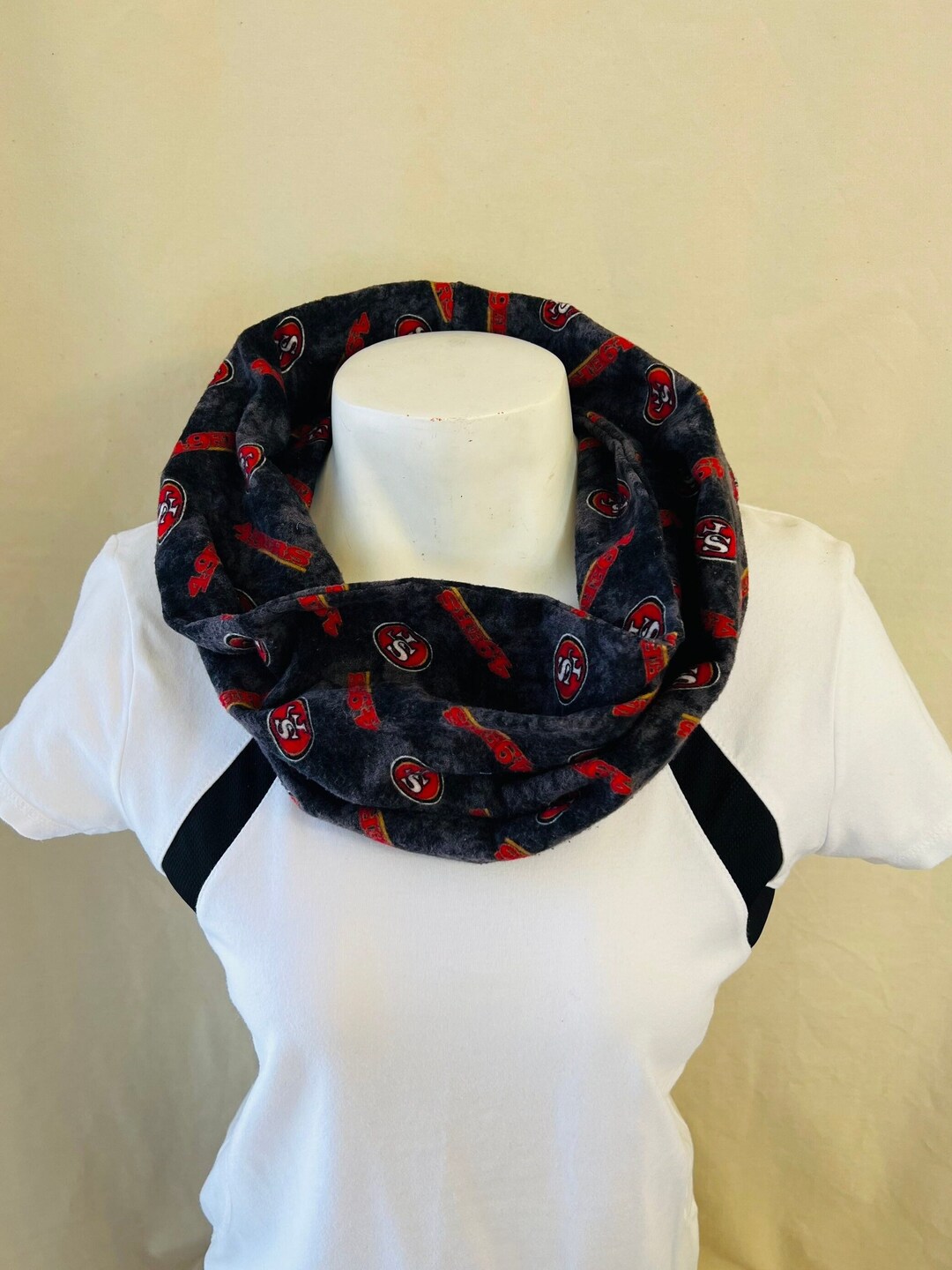 San Francisco Football Fan Flannel Scarf - Etsy